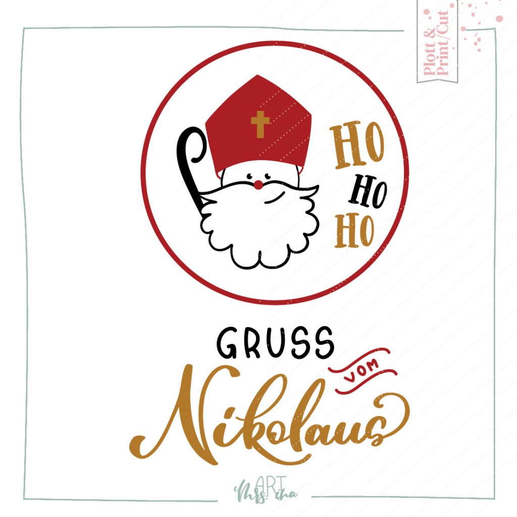 Plotterdatei "Nikolaus" - MrsARTina- Onlineshop für Plotterdateien